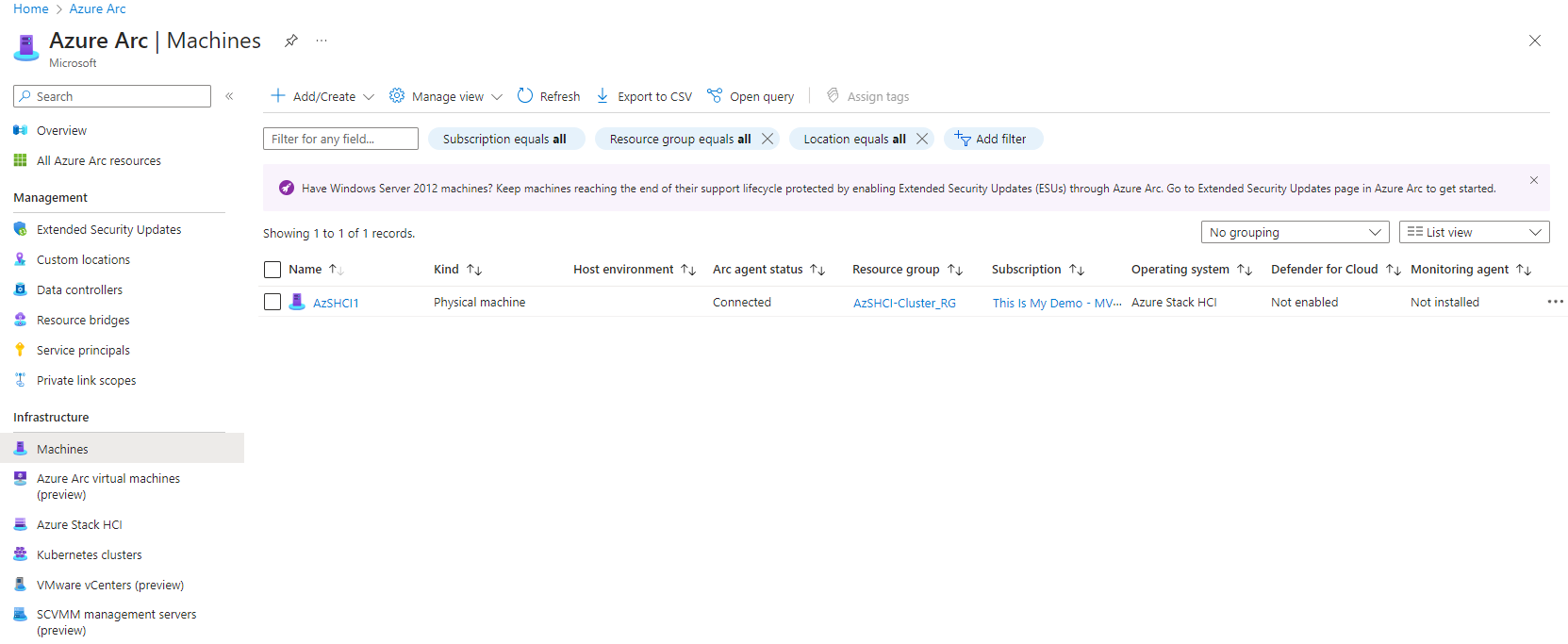 Azure Stack HCI - Part III - Advanced Deployment of A Single Node Cluster - This Is My Demo